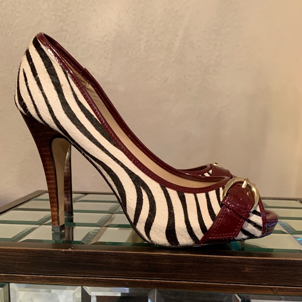 Steve Madden Zebra Print Heel - Gem